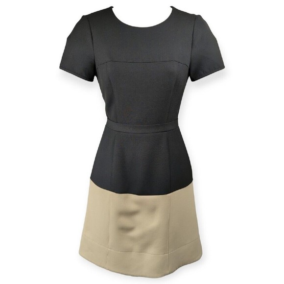 BCBGMaxAzria | Dresses | Bcbg Maxazria Hannah Dress Color Block Black ...